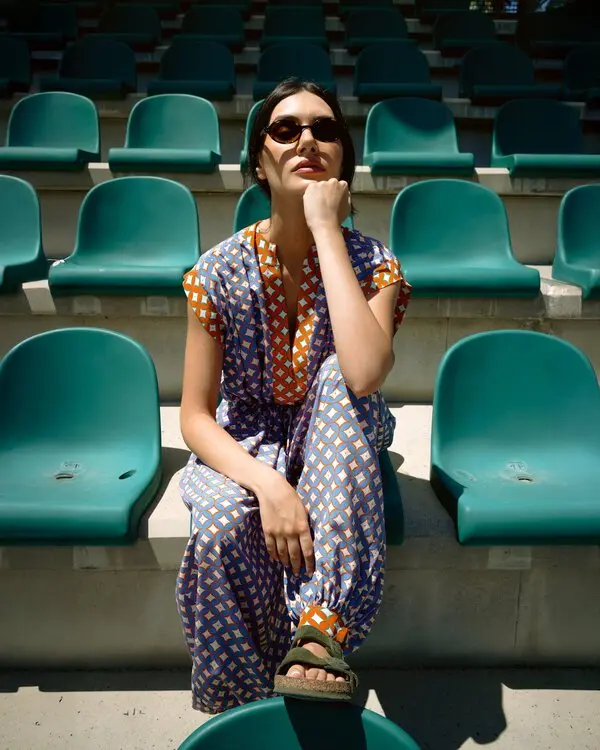 KARMA ON THE ROCKS Jiyu Psyche Silk Harem Jumpsuit