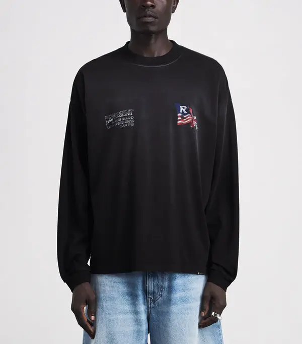 REPRESENT Cotton Eagle Long-sleeve T-shirt