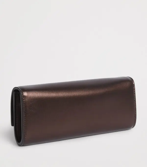 MALONE SOULIERS Satin Vivien Clutch Bag With Crystal Embellishment