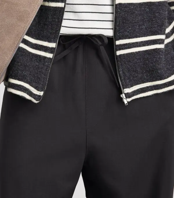 FRAME Wool-blend Pleated Trousers - Brown