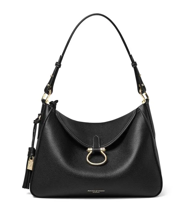 ASPINAL OF LONDON Grained Leather Ella Shoulder Bag
