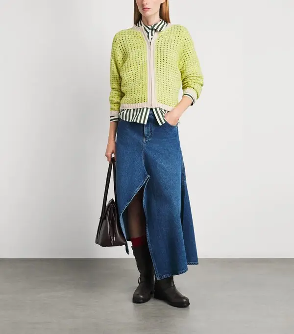 BARRIE Cashmere-wool Zip-up Cardigan