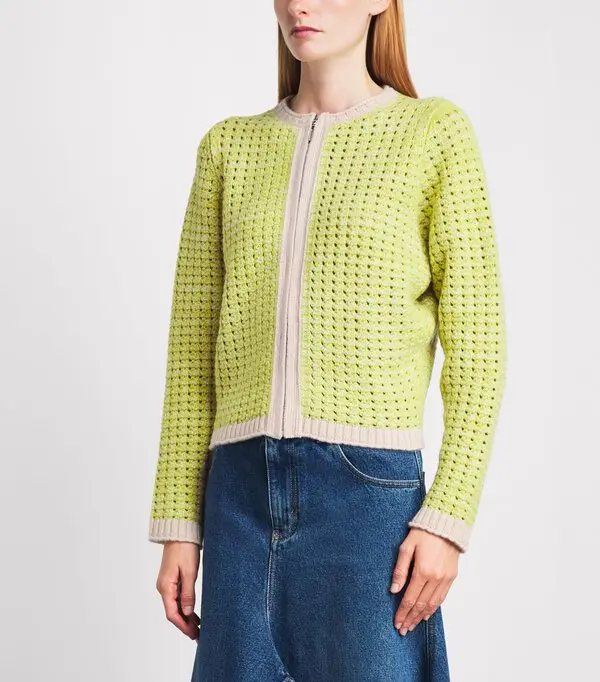 BARRIE Cashmere-wool Zip-up Cardigan