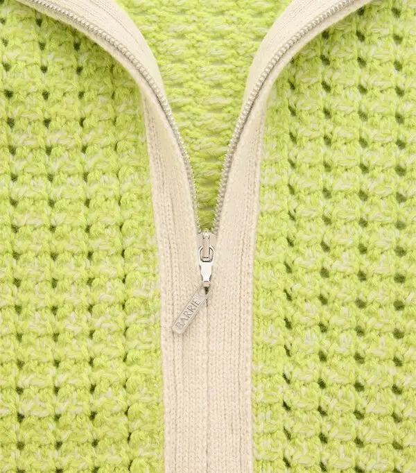 BARRIE Cashmere-wool Zip-up Cardigan