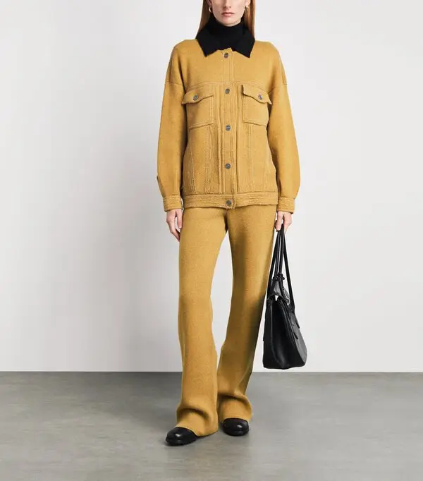 BARRIE Cashmere-wool Straight Trousers
