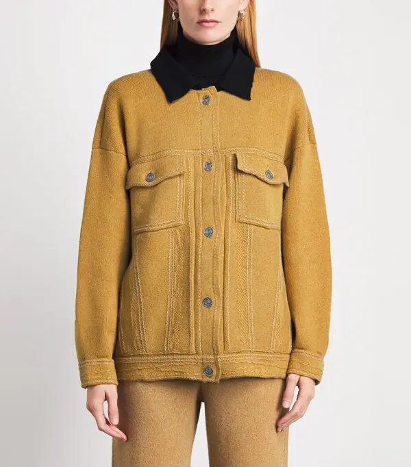 BARRIE Cashmere-cotton Oversized Jacket