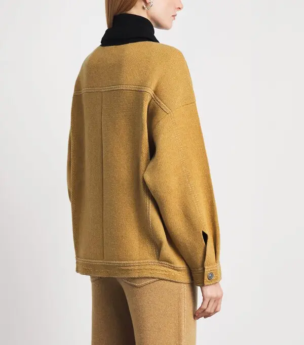 BARRIE Cashmere-cotton Oversized Jacket