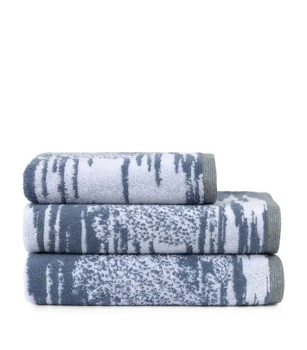 YVES DELORME Cotton Lande Bath Sheet - Blue