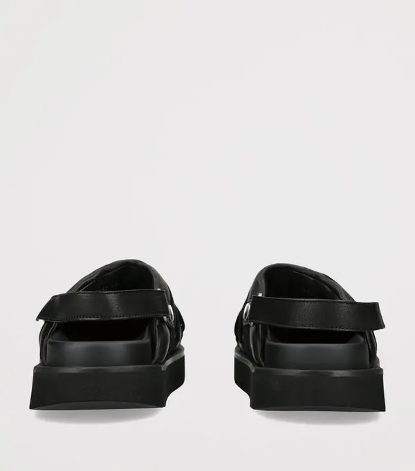 Rick Owens Leather Padded Megalace Mules