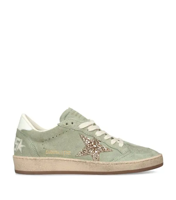 GOLDEN GOOSE Suede Ball Star Sneakers - Green