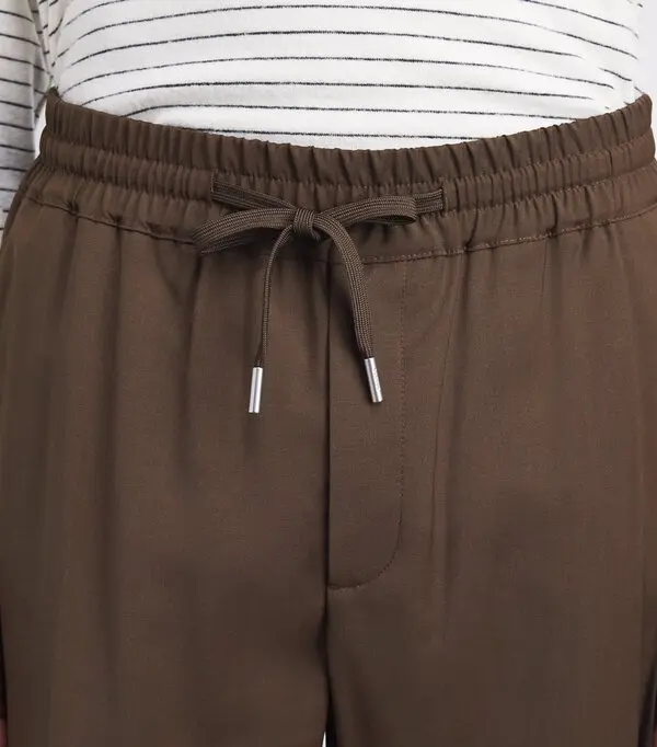 Sandro Wool-blend Drawstring Trousers