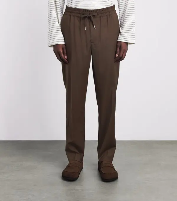 Sandro Wool-blend Drawstring Trousers