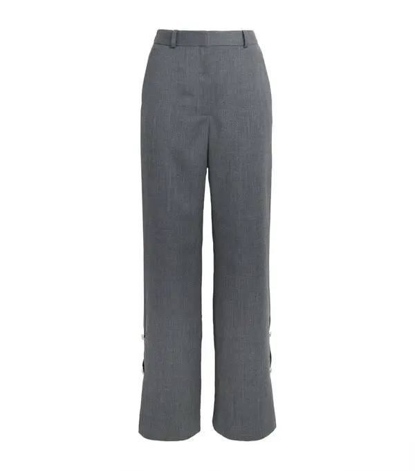 Claudie Pierlot Virgin Wool Trousers - Grey