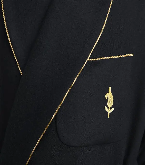 DANIEL HANSON Cashmere Silk-lined Robe