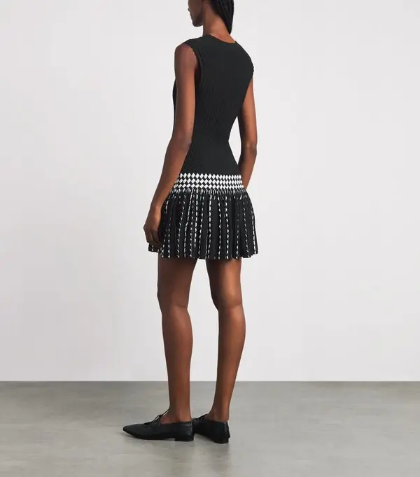 Sandro Check-detail Mini Dress