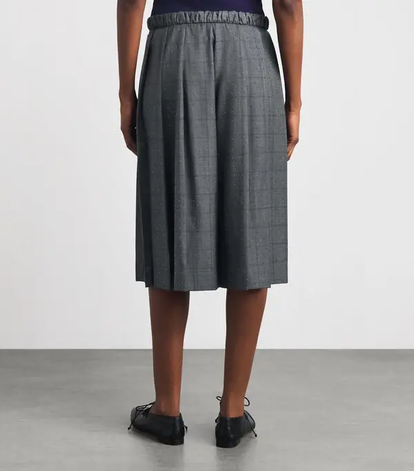 Sandro Wool Embellished Culottes