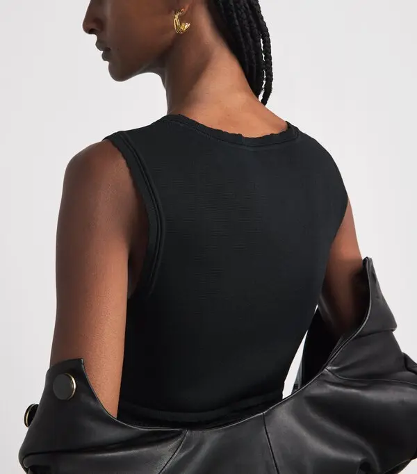 Sandro Knitted Pointelle Mini Dress