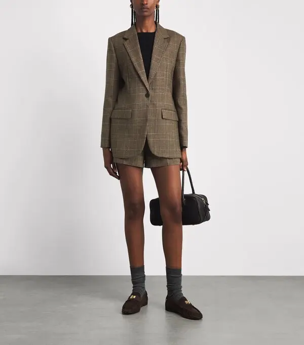 Sandro Wool Check Blazer