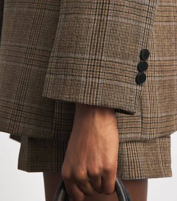 Sandro Wool Check Blazer