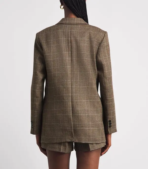 Sandro Wool Check Blazer