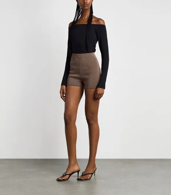 SKIMS Refined Knit Shorts - Grey