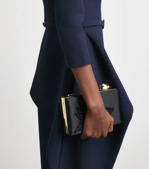 Safiyaa Ruffle Peplum Midi Dress