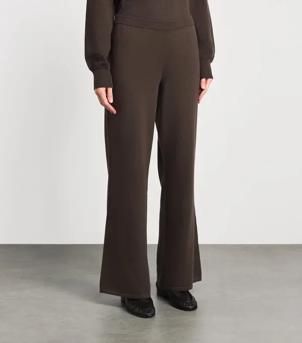 Eterne Cashmere-cotton Wide-leg Sweatpants