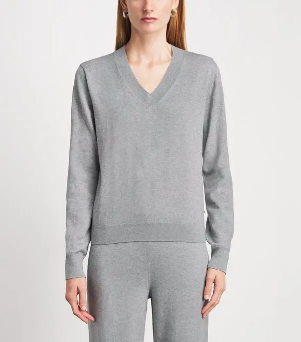 Eterne Cotton-cashmere Lennox Sweater - Grey