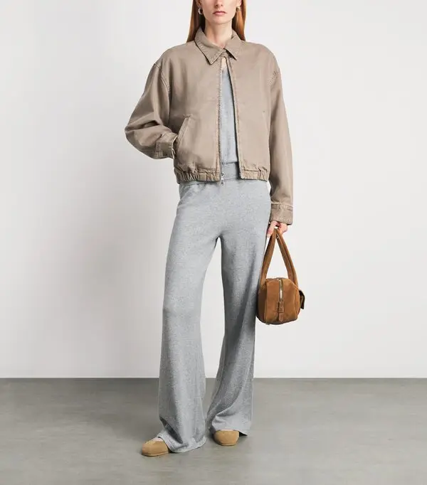 Eterne Cashmere-cotton Wide-leg Sweatpants