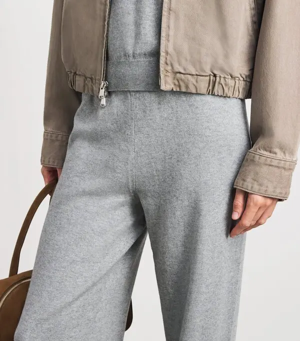 Eterne Cashmere-cotton Wide-leg Sweatpants