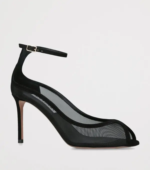 AQUAZZURA Mesh Love Affair Pumps 85