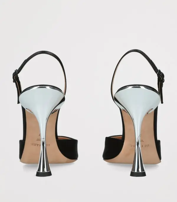 BETZÁBE Satin Embellished Sofia Slingback Pumps