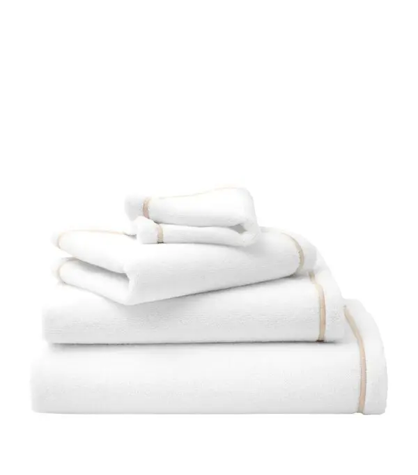 YVES DELORME COUTURE Duetto Lin Bath Towel - Beige