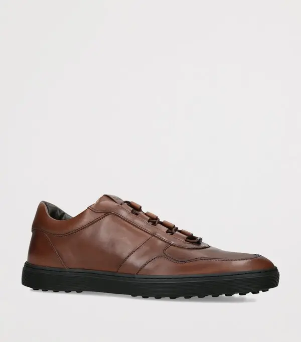 TOD'S Leather Elastic Cassetta Sneakers