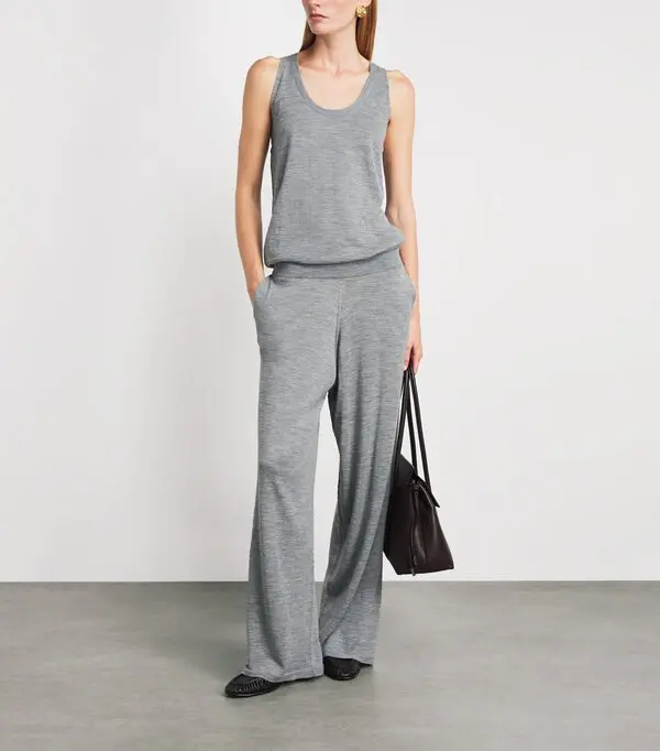 Johnstons Of Elgin Superfine Merino Wool Ina Knitted Trousers