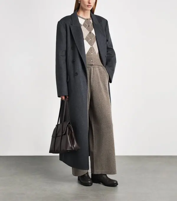 Johnstons Of Elgin Cashmere-blend Knitted Trousers