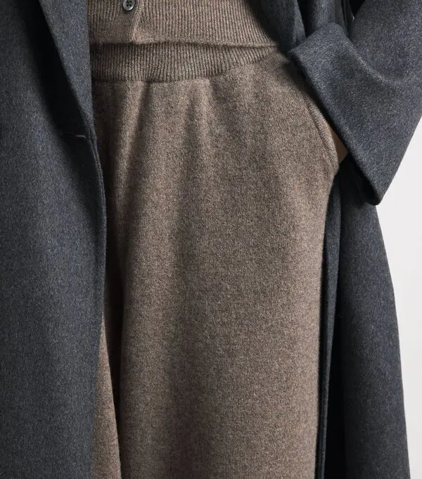 Johnstons Of Elgin Cashmere-blend Knitted Trousers