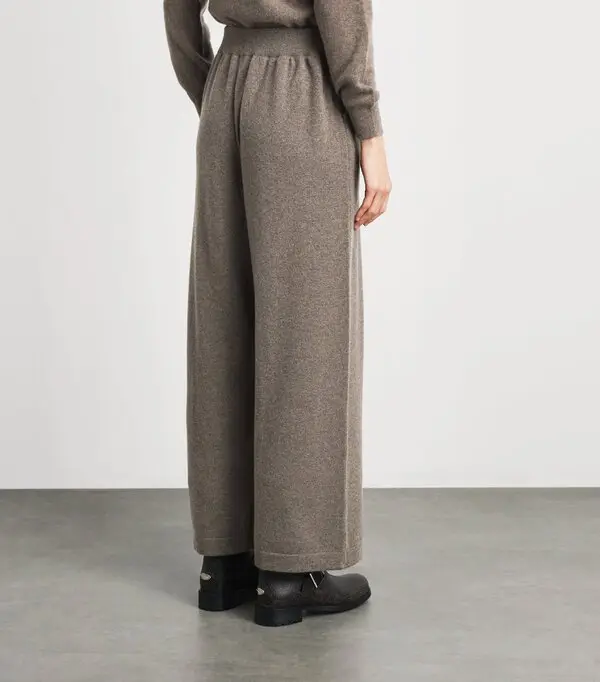 Johnstons Of Elgin Cashmere-blend Knitted Trousers
