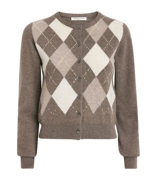 Johnstons Of Elgin Cashmere Argyle Cardigan