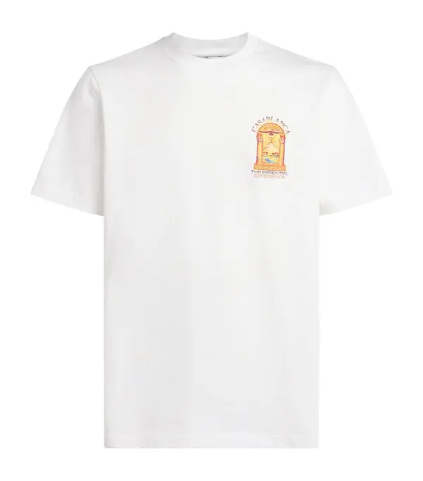 Casablanca Organic Cotton Hermons Mirage Arch T-shirt - White