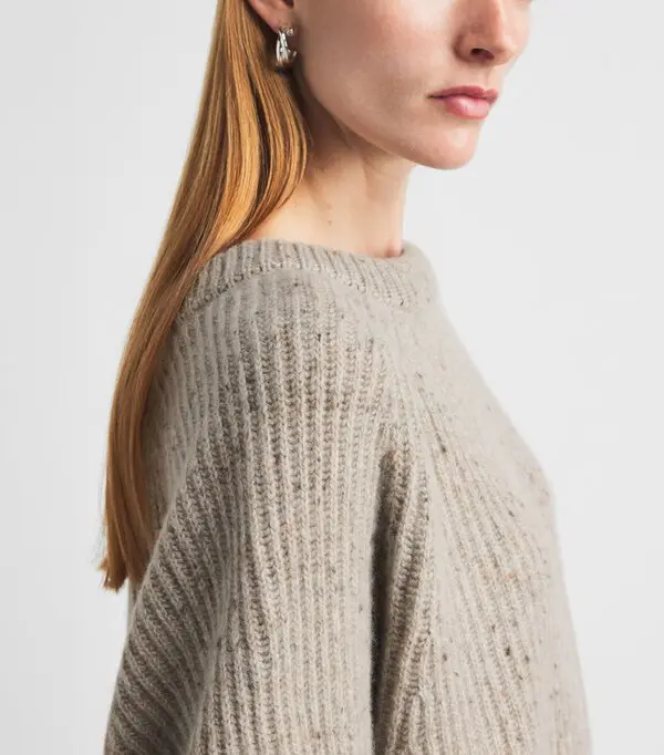 Johnstons Of Elgin Donegal Cashmere Ribbed Norah Sweater
