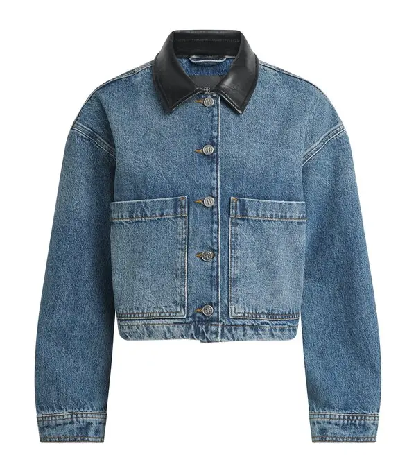 ANINE BING Yuma Denim Jacket - Blue