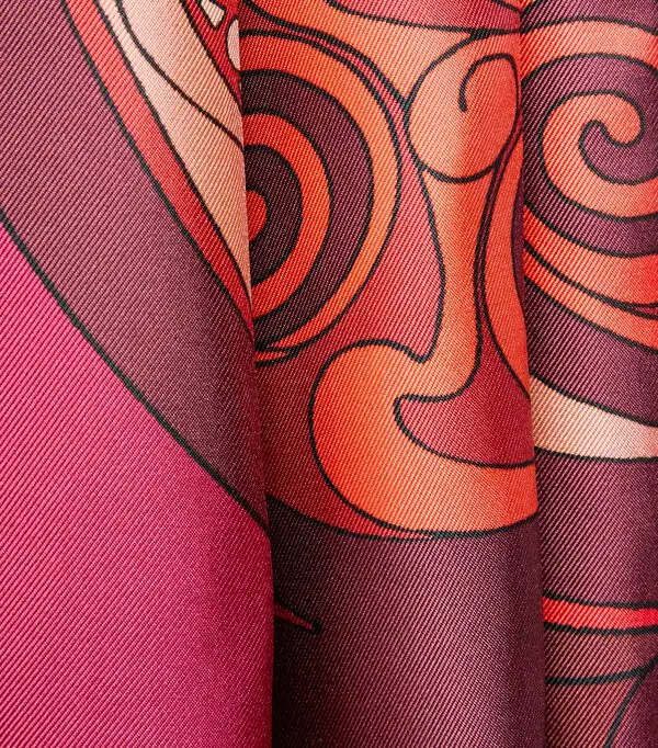 La DoubleJ Silk Palazzo Placed Wide-leg Trousers