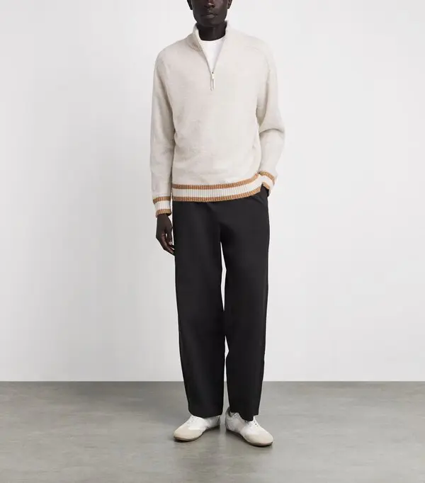 CHE Wool-blend Quarter-zip Sweater