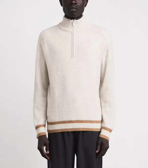 CHE Wool-blend Quarter-zip Sweater
