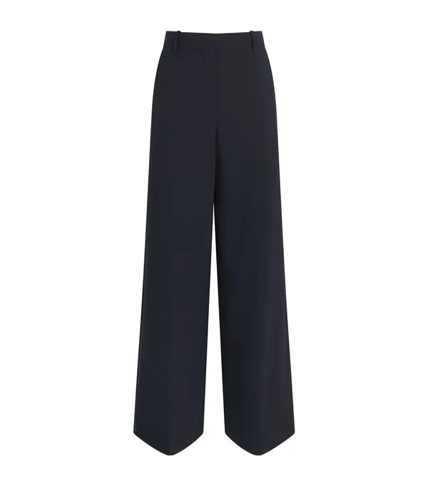 Theory Wool-blend Wide-leg Trousers