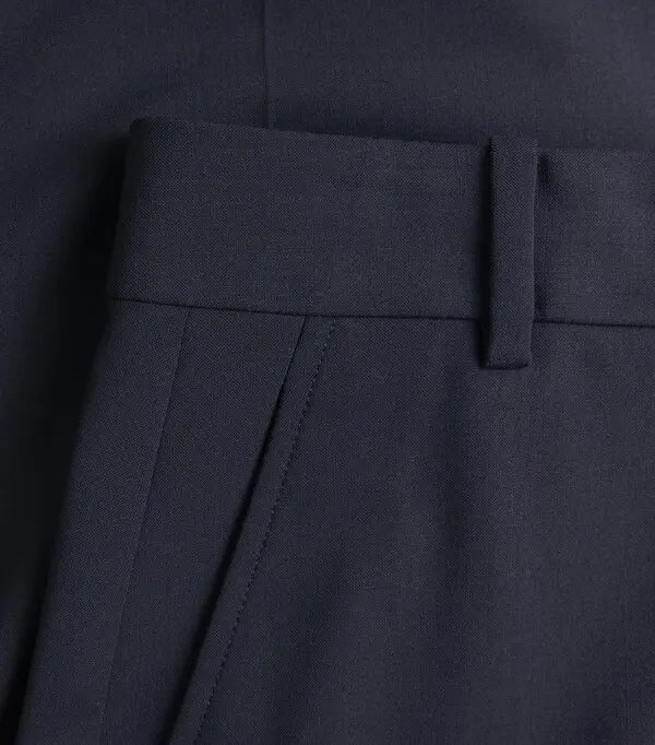 Theory Wool-blend Wide-leg Trousers