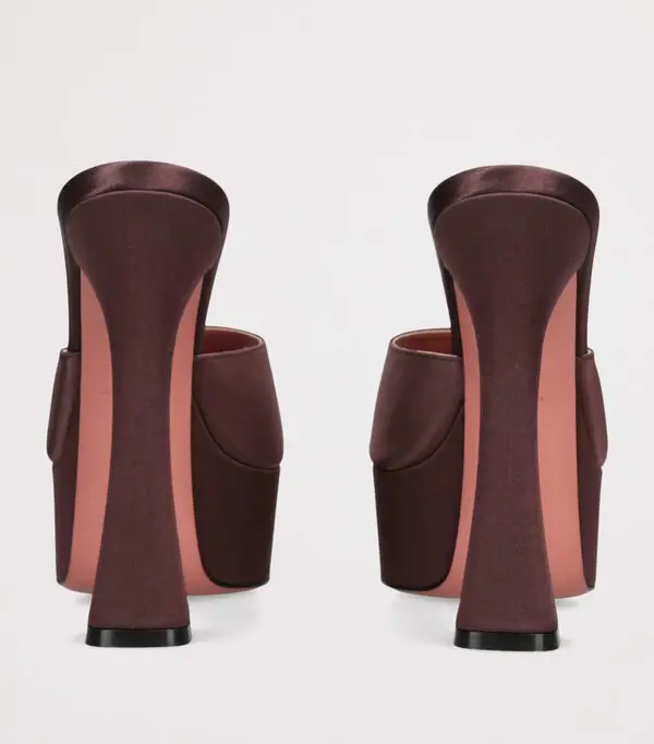 Amina Muaddi Satin Dalida Mules 140