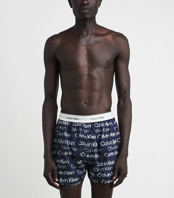 Calvin Klein Cotton Poplin Logo Pyjama Shorts