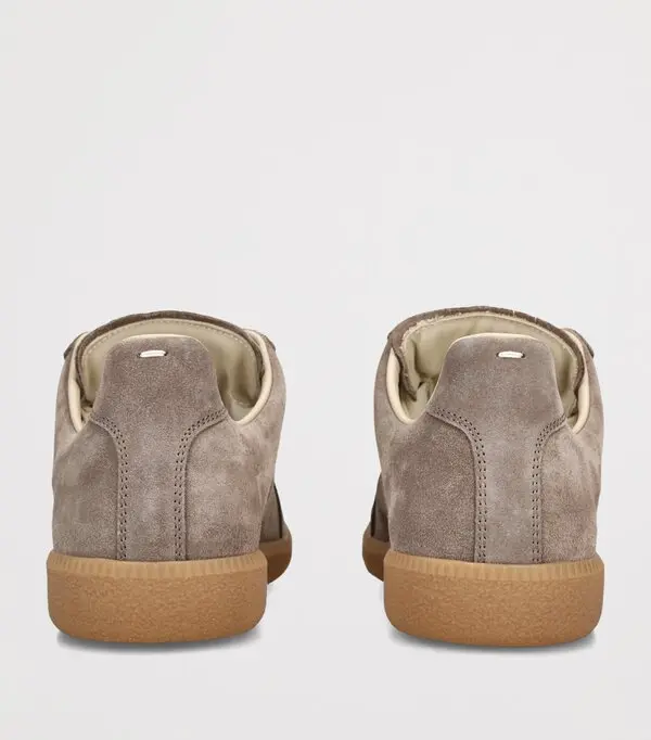 MAISON MARGIELA Suede Replica Sneakers - Brown